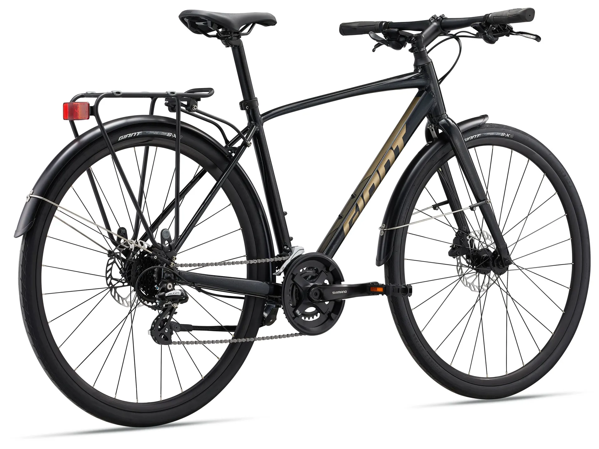 Giant Escape City Disc 2 Hybrid Bike In Gloss Panther - Sale